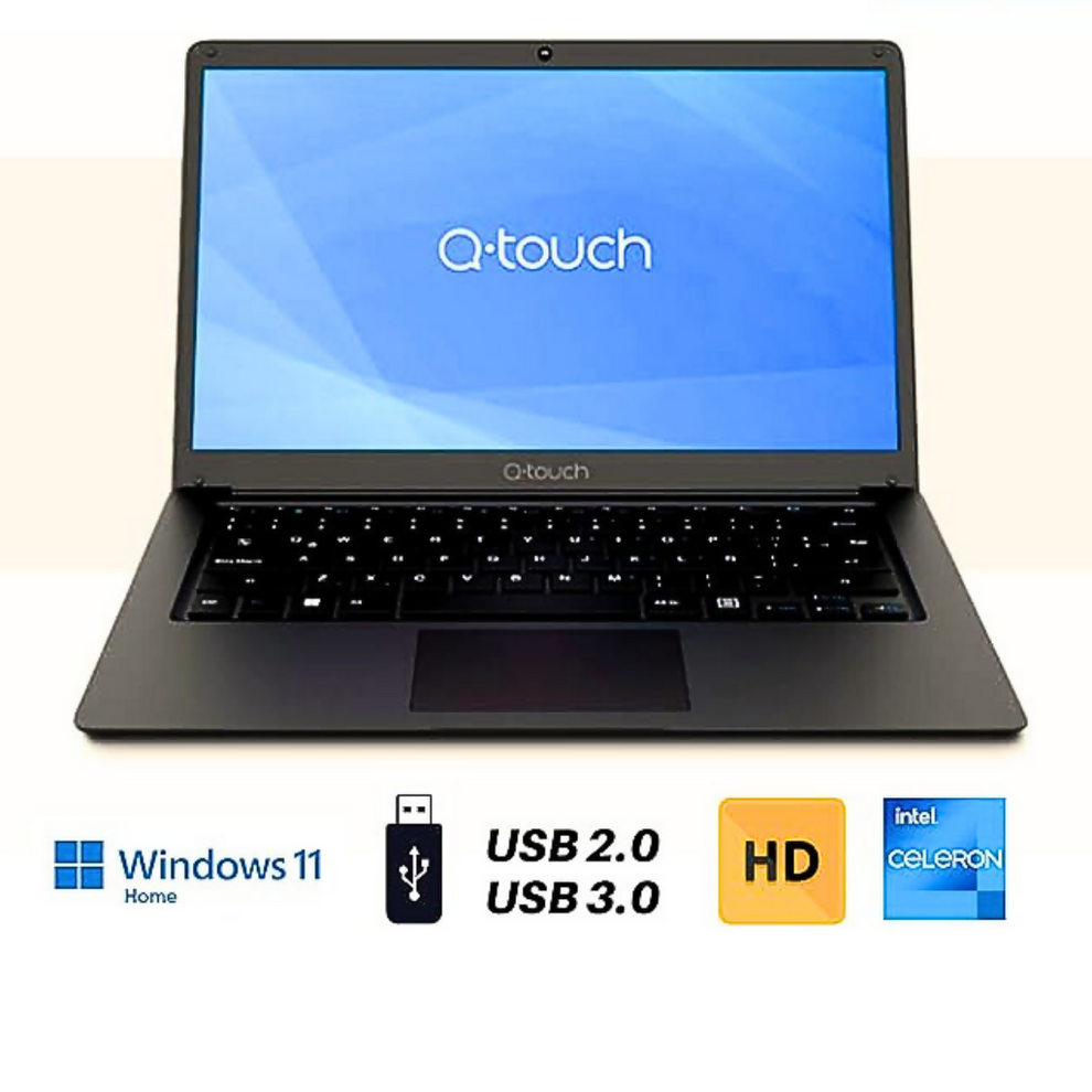 NOTEBOOK QTOUCH 14.1 NQT14-01 NEGRO/14in/Intel Celeron N4020/4GB/SSD/1 – Tecniquero