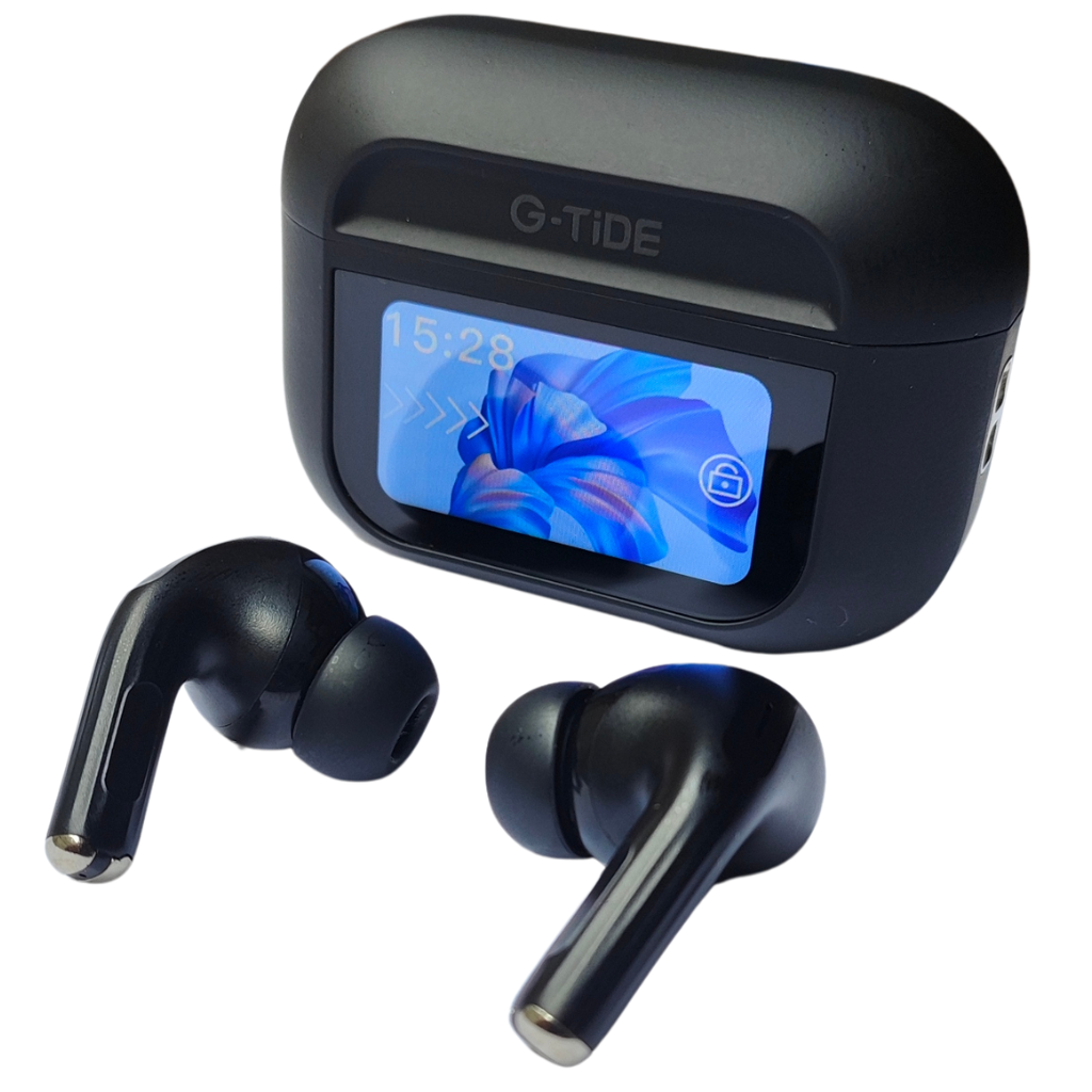 Audífonos con Pantalla Táctil. G-TIDE Future Pod, Bluetooth, Cancelaci – Tecniquero